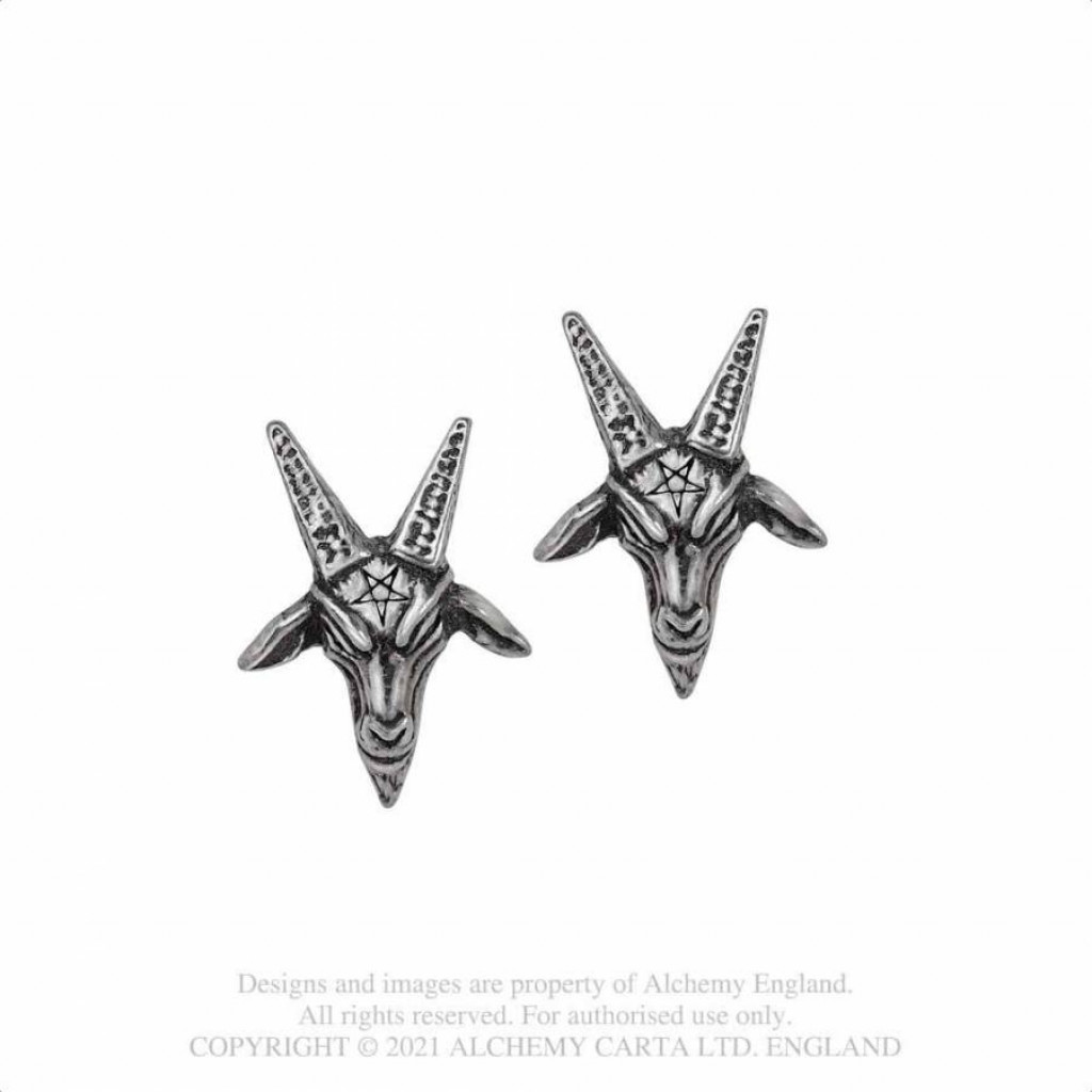 Baphomet Studs - Eternal Goth