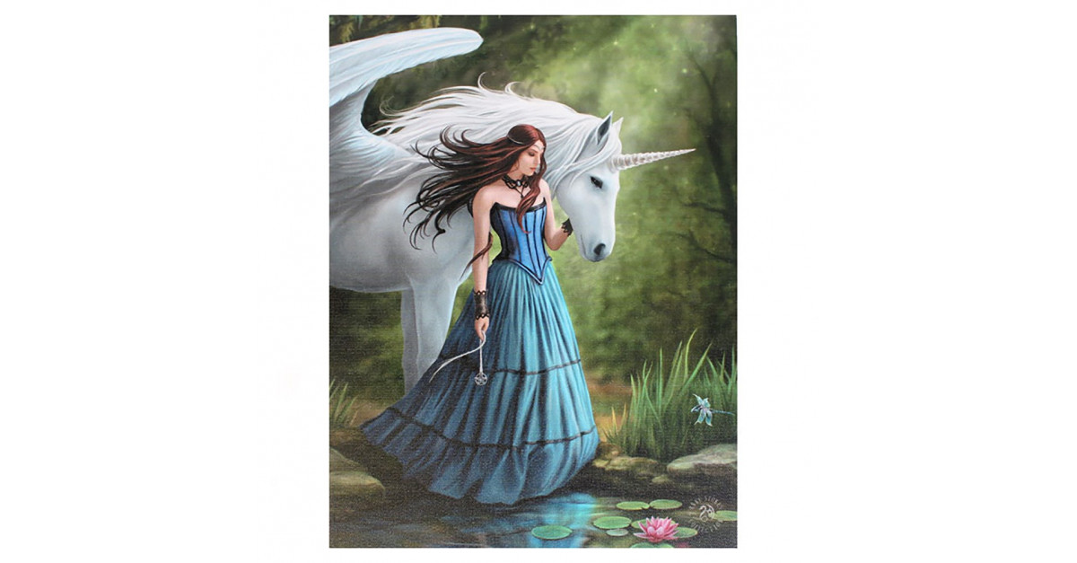 Enchanted Pool Canvas Plaque (Small) - Eternal Goth
