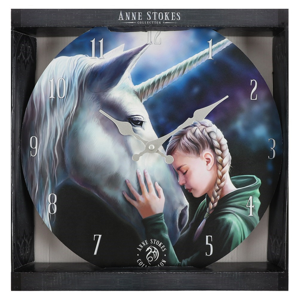 The Wish Wall Clock by Anne Stokes - Eternal Goth