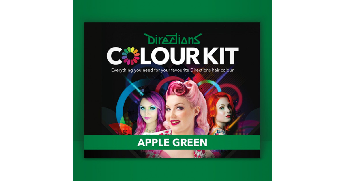 Apple Green - Directions Hair Colour Kit - Eternal Goth