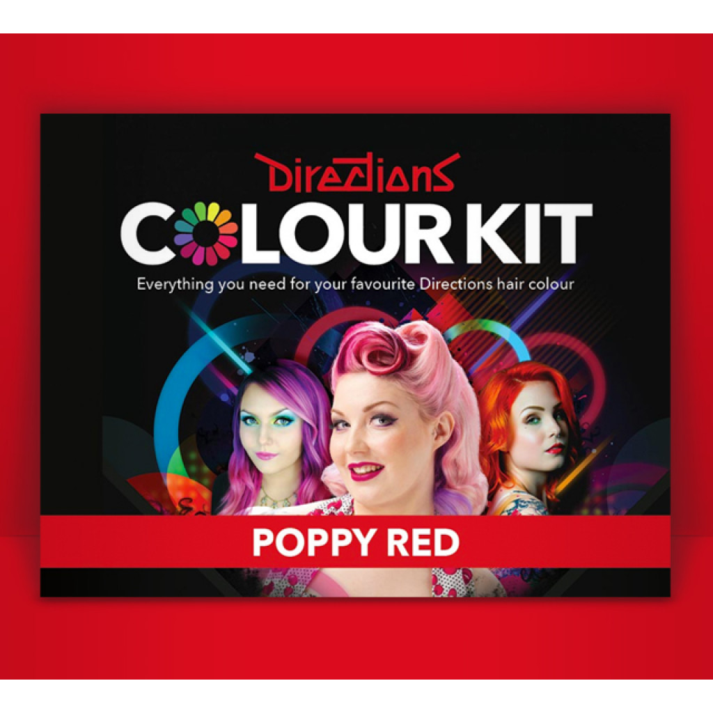 Poppy Red - Directions Hair Colour Kit - Eternal Goth