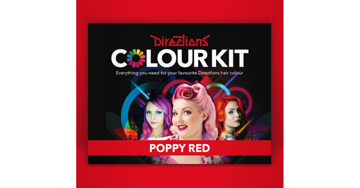 Poppy Red - Directions Hair Colour Kit - Eternal Goth