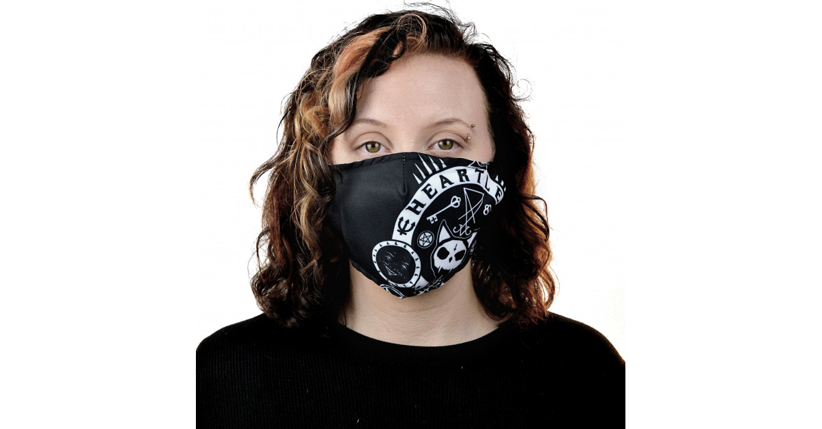 Heartless Occult Cat Filtered Mask - Eternal Goth