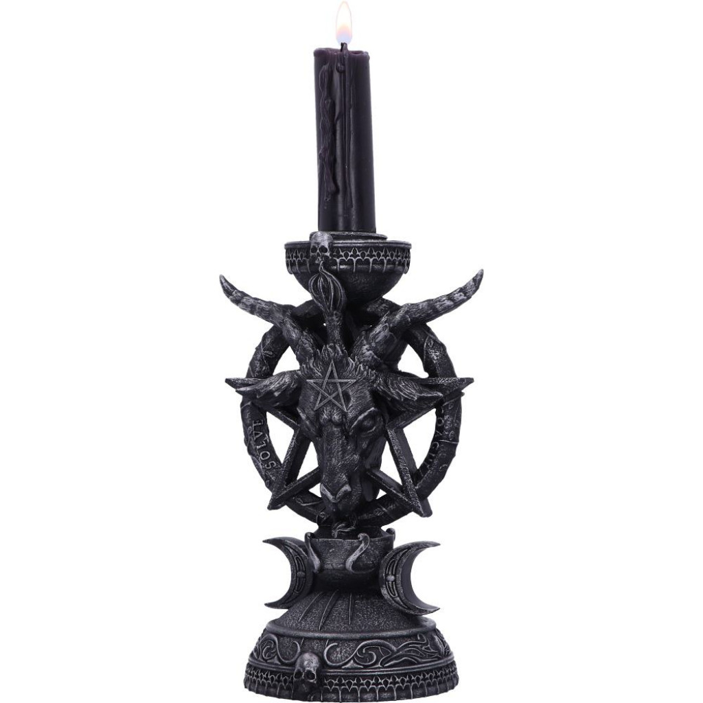 Light of Baphomet Candle Holder (15.5cm) - Eternal Goth