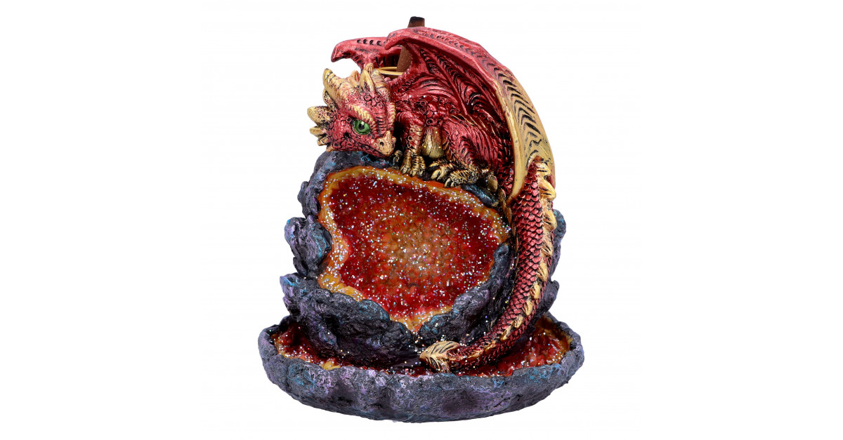 Crystalline Guardian Backflow Incense Burner (14.2cm) - Eternal Goth