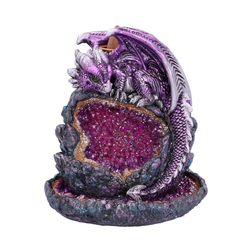 Crystalline Protector Backflow Incense Burner (14.2cm) - Eternal Goth