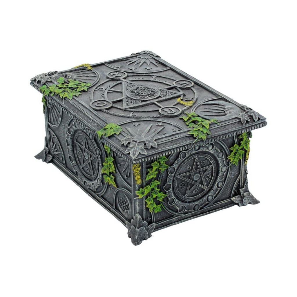 Wiccan Pentagram Tarot Box (17.5cm) - Eternal Goth