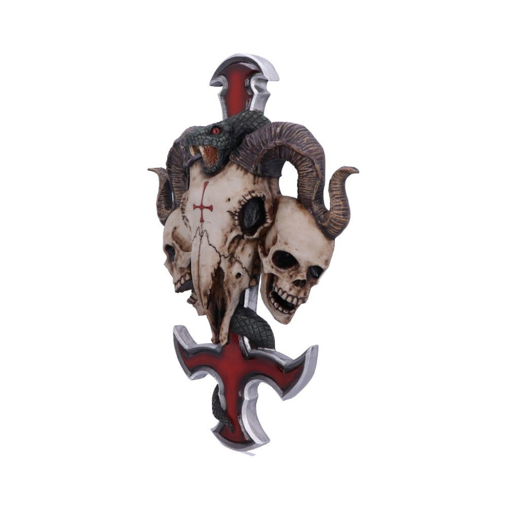 Devils Cross Wall Plaque (30.5cm) - Eternal Goth