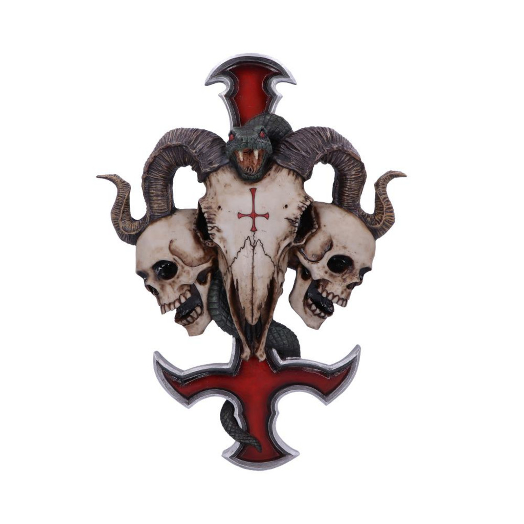 Devils Cross Wall Plaque (30.5cm) - Eternal Goth