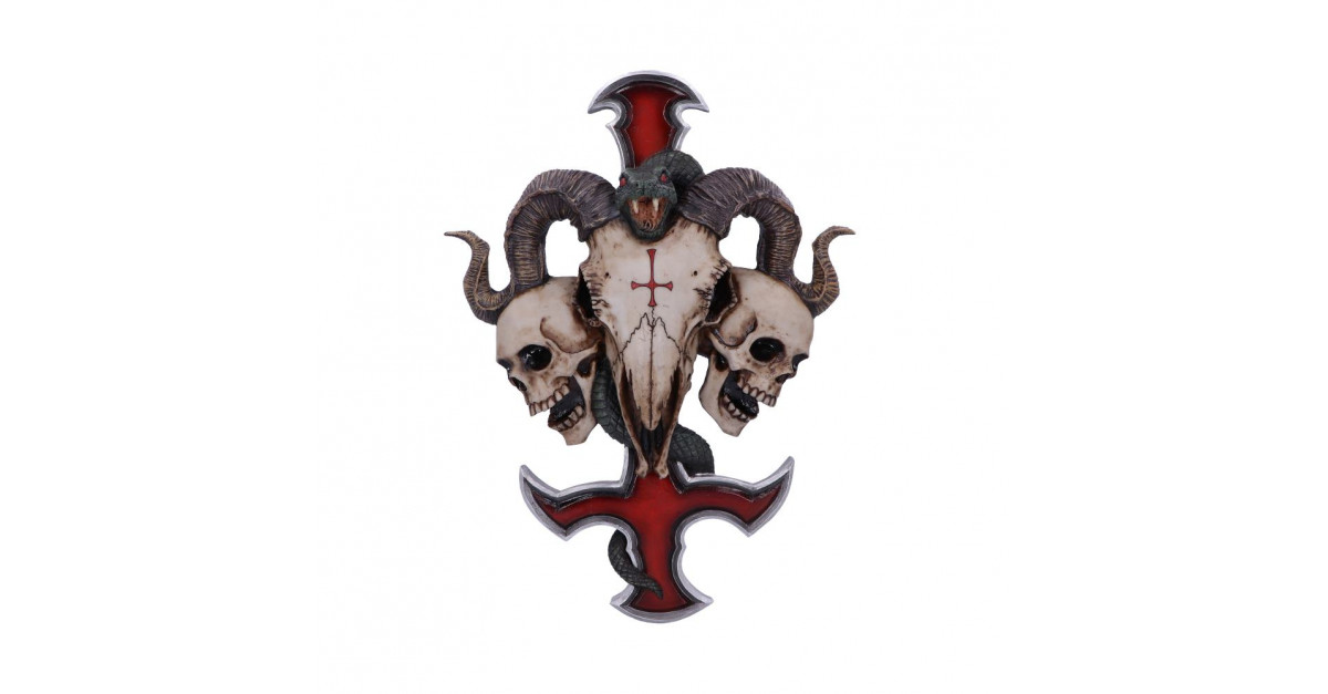 Devils Cross Wall Plaque (30.5cm) - Eternal Goth