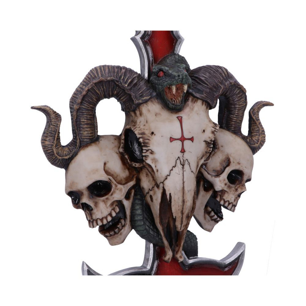Devils Cross Wall Plaque (30.5cm) - Eternal Goth