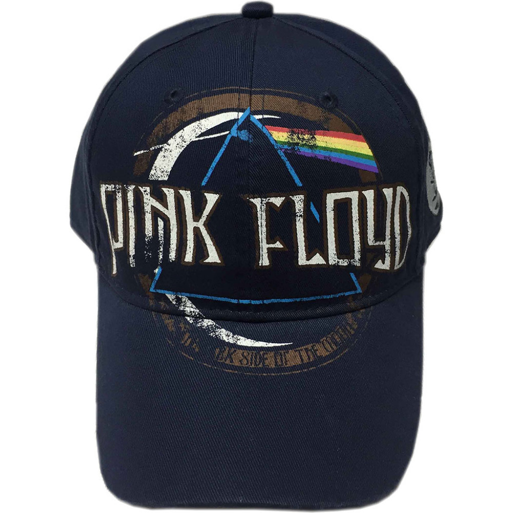 Pink Floyd: Dark Side of The Moon Baseball Cap (Navy Blue) - Eternal Goth