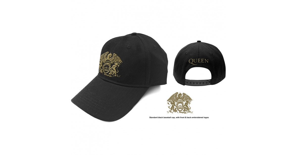 Queen: Gold Classic Crest Baseball Cap - Eternal Goth