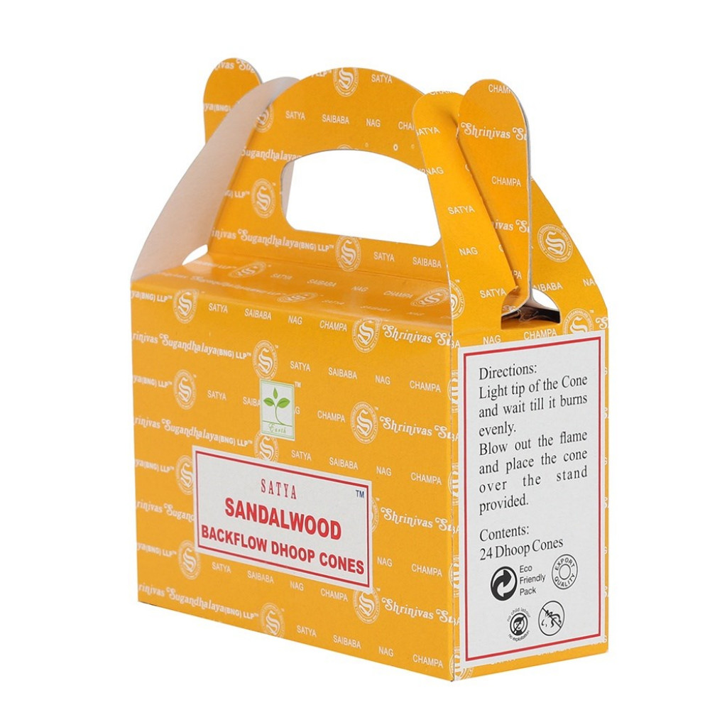 Satya Sandalwood Backflow Dhoop Cones - Eternal Goth