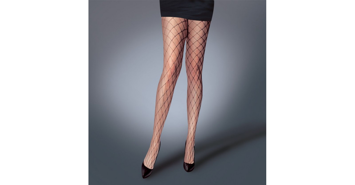 Lurex Whale Net Tights - Eternal Goth