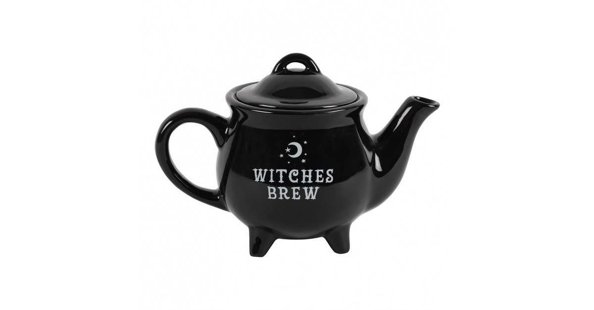 Witches Brew Black Ceramic Tea Pot - Eternal Goth
