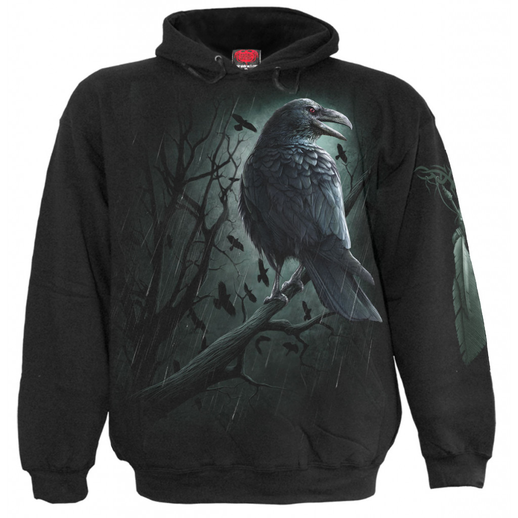 Shadow Raven Hoodie - Eternal Goth