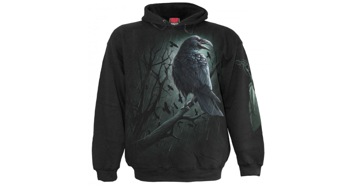 Shadow Raven Hoodie - Eternal Goth